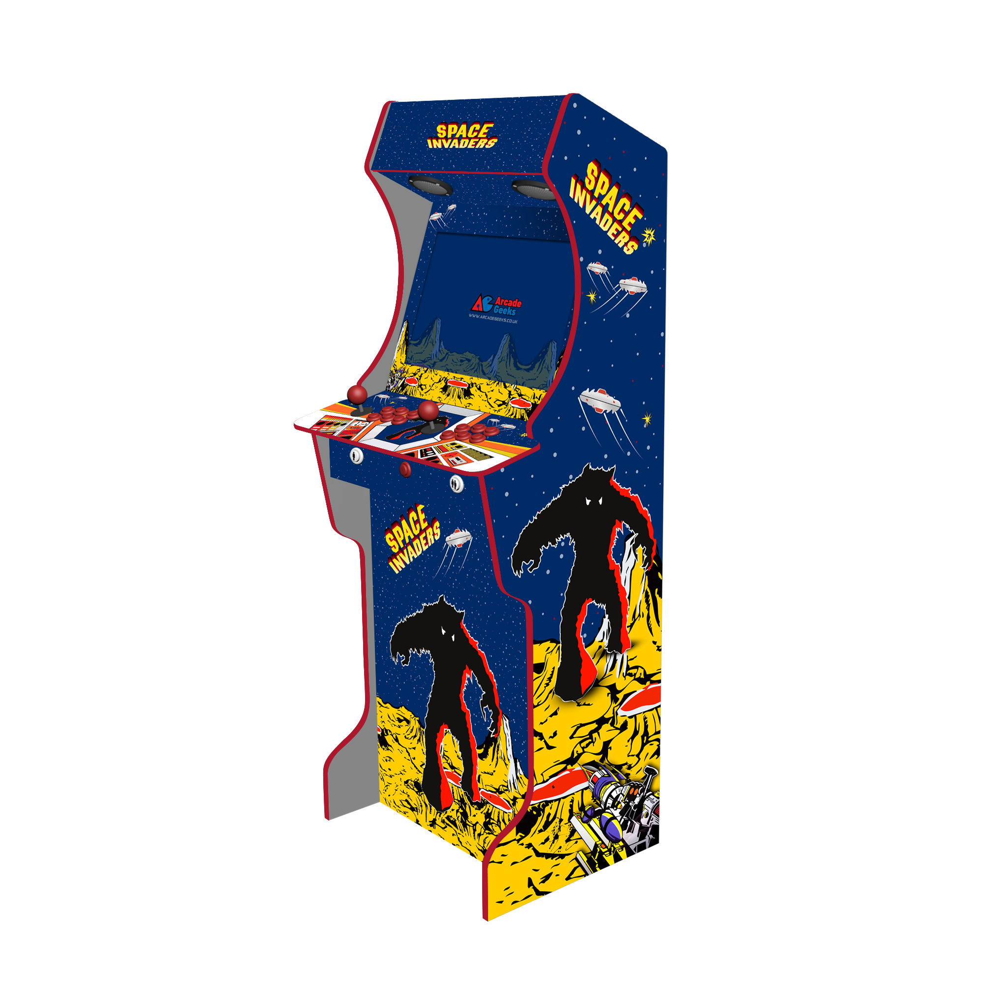 AG Elite 2 Player Arcade Machine - Space Invaders - Top Spec - Arcade Geeks